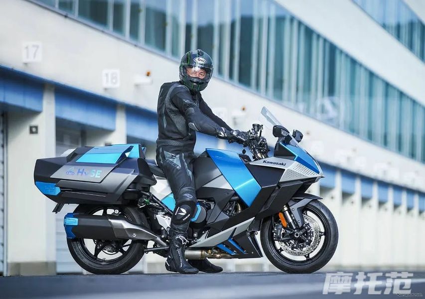 全球首款川崎氢动力摩托车 Ninja H2 HySE亮相！百公里50L氢气？,摩托范