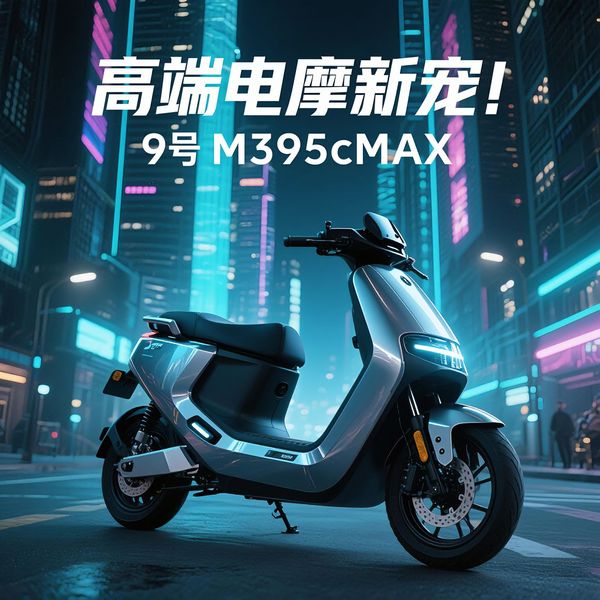 高端电摩九号M395cMAX 长续航与强制动兼备！,摩托范